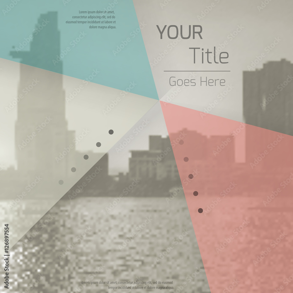 Abstract background with colorful triangles and space for text over ...