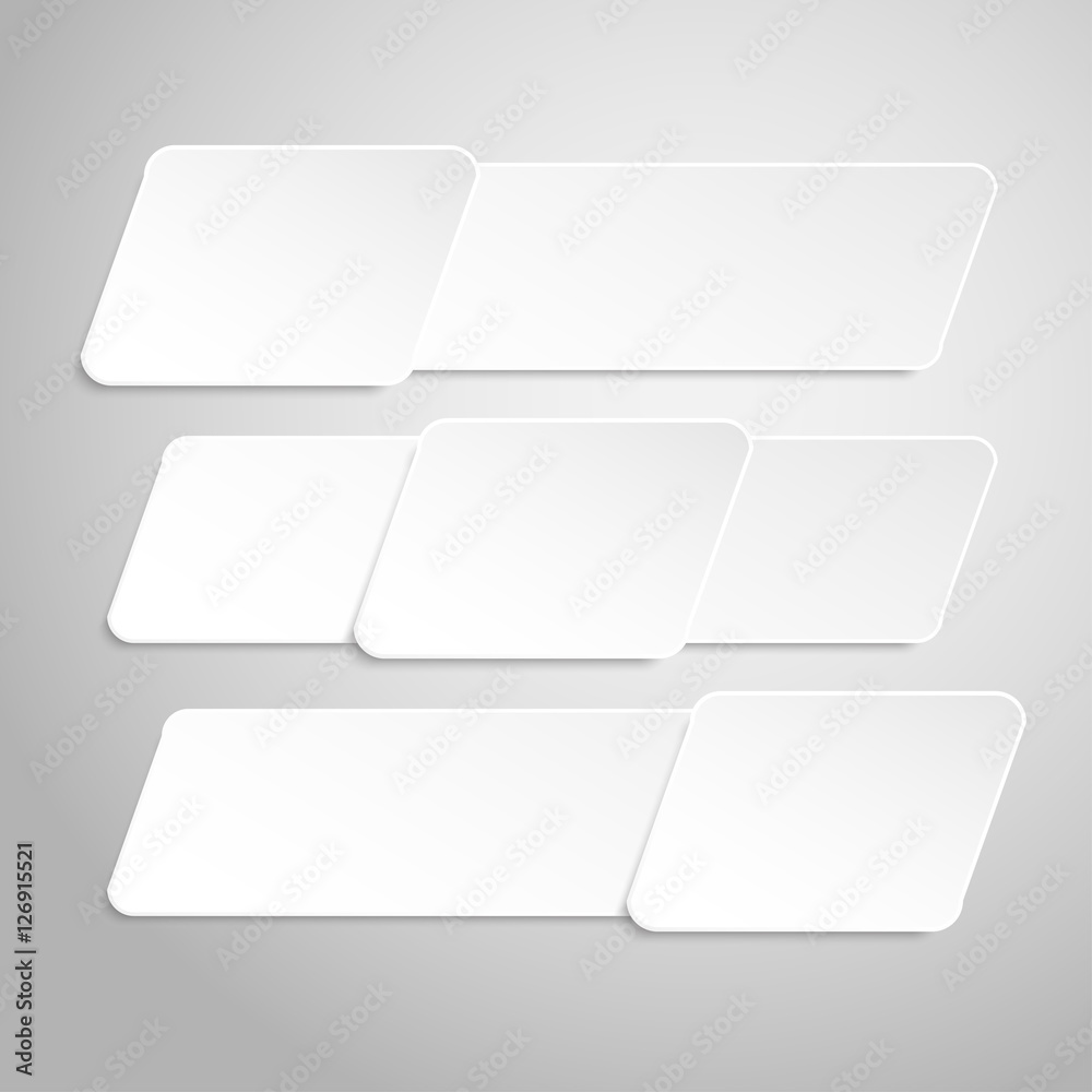 Paper Banner. Design Vector. Mockup. Rectangle. Stock Vector | Adobe Stock