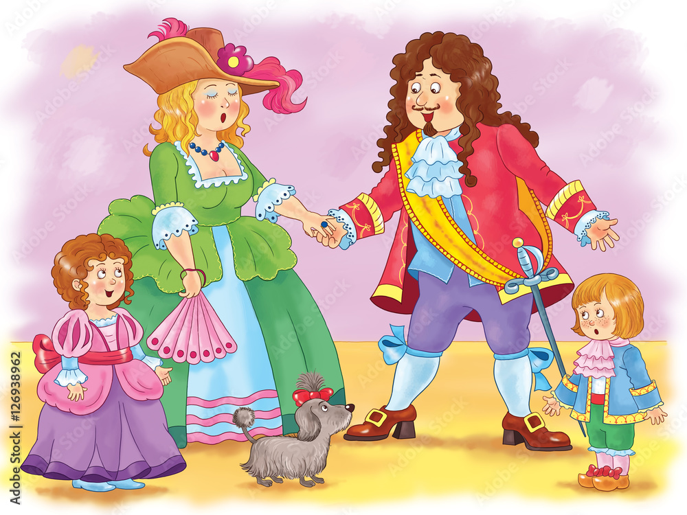 Cinderellas Mother And Father Clipart