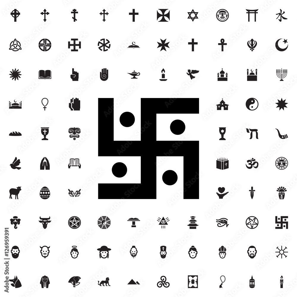 swastika icon illustration Stock Vector | Adobe Stock