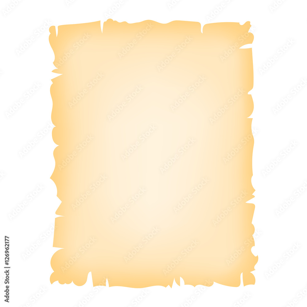 Old paper sheet, vector background. Vintage texture, isolated on white ...