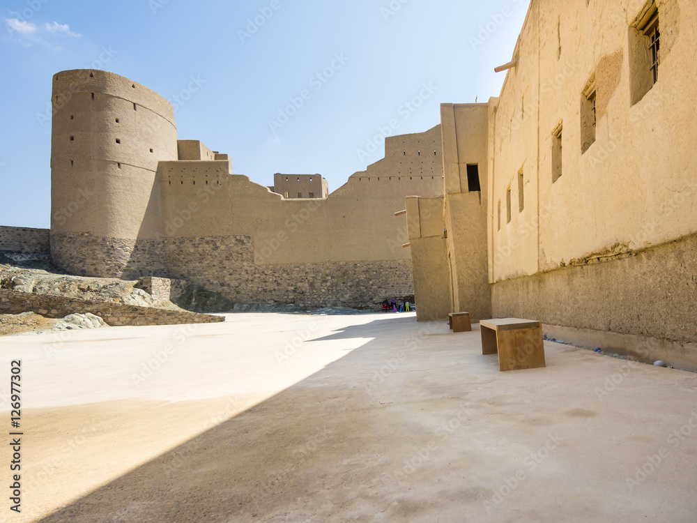 Fort Bahal bzw. Festung Hisn Tamah, UNESCO Weltkulturerbe, Hajar al ...