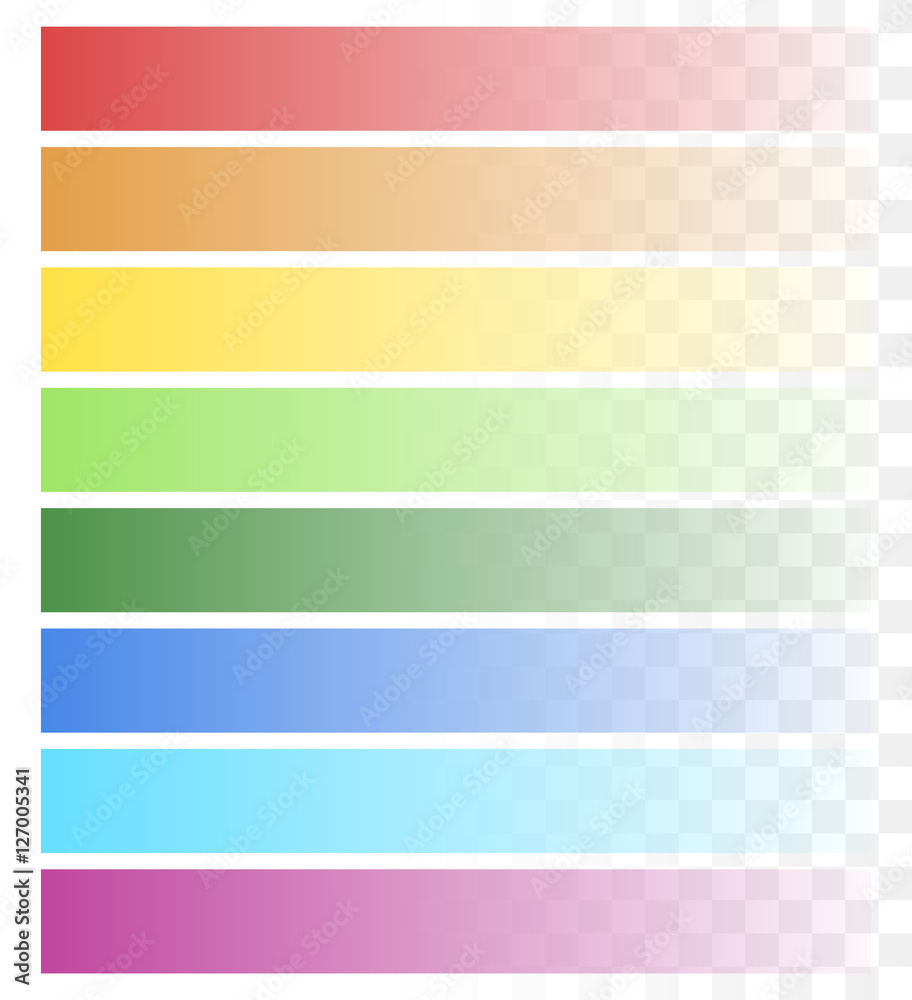 Set of fading banner shapes, backgrounds with transparency Stock Vector ...