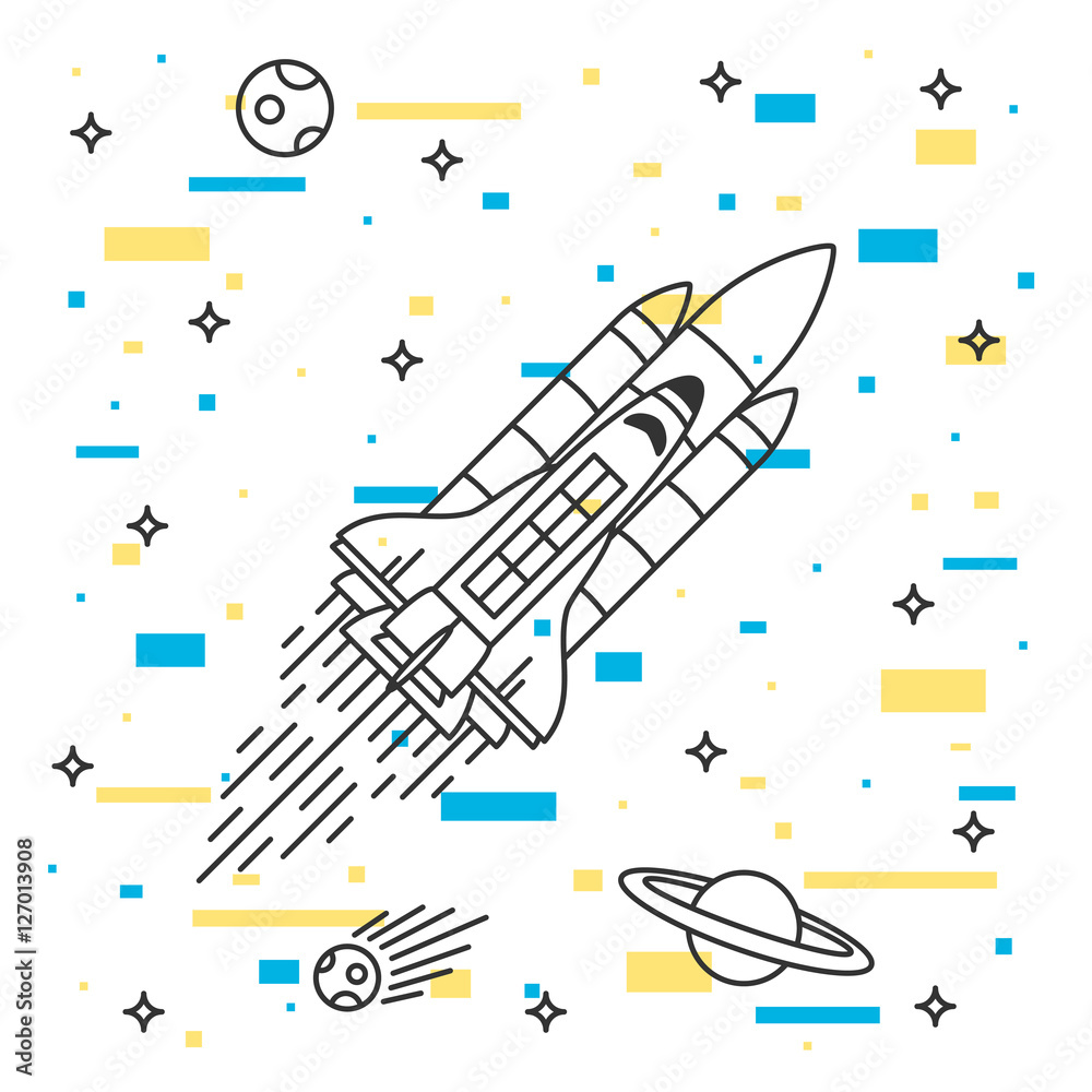 Space Shuttle Graphic Design