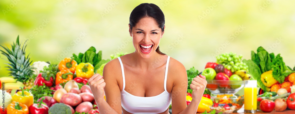 Happy dieting girl. Stock Photo | Adobe Stock