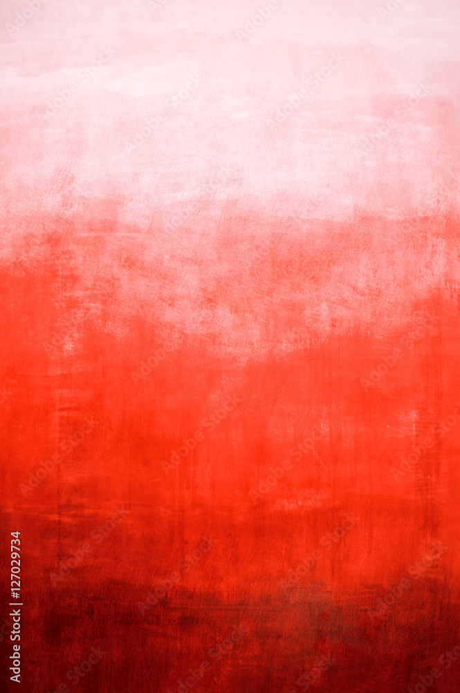 Hand drawn red gradient on wall Stock Photo | Adobe Stock