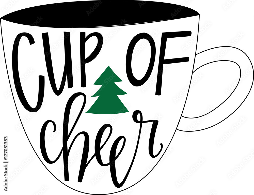 Cup of Cheer Stock Vector | Adobe Stock