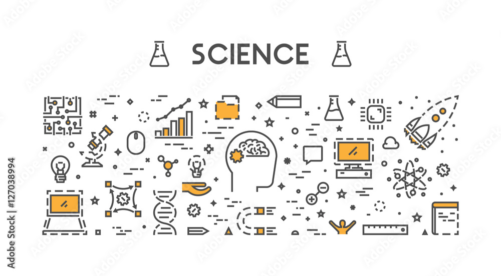 Vector line web concept for science Stock Vector | Adobe Stock Vector line web concept for science Stock Vector | Adobe Stock