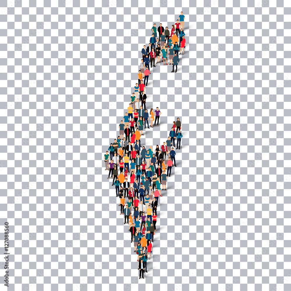 people map country Israel vector Stock Vector | Adobe Stock