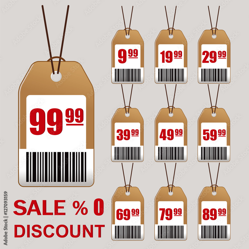 Vintage Price Tag Design