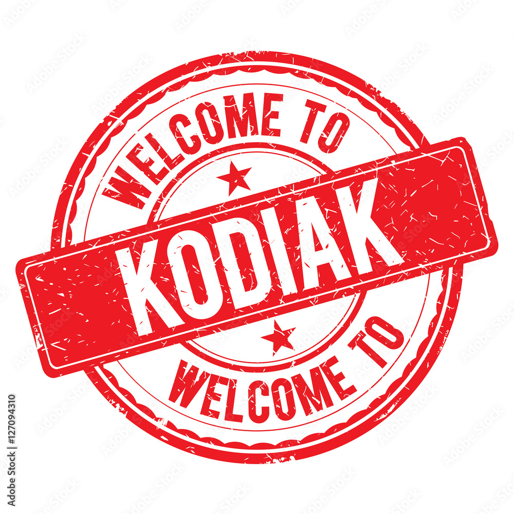 Welcome to KODIAK Stamp. Stock Illustration | Adobe Stock