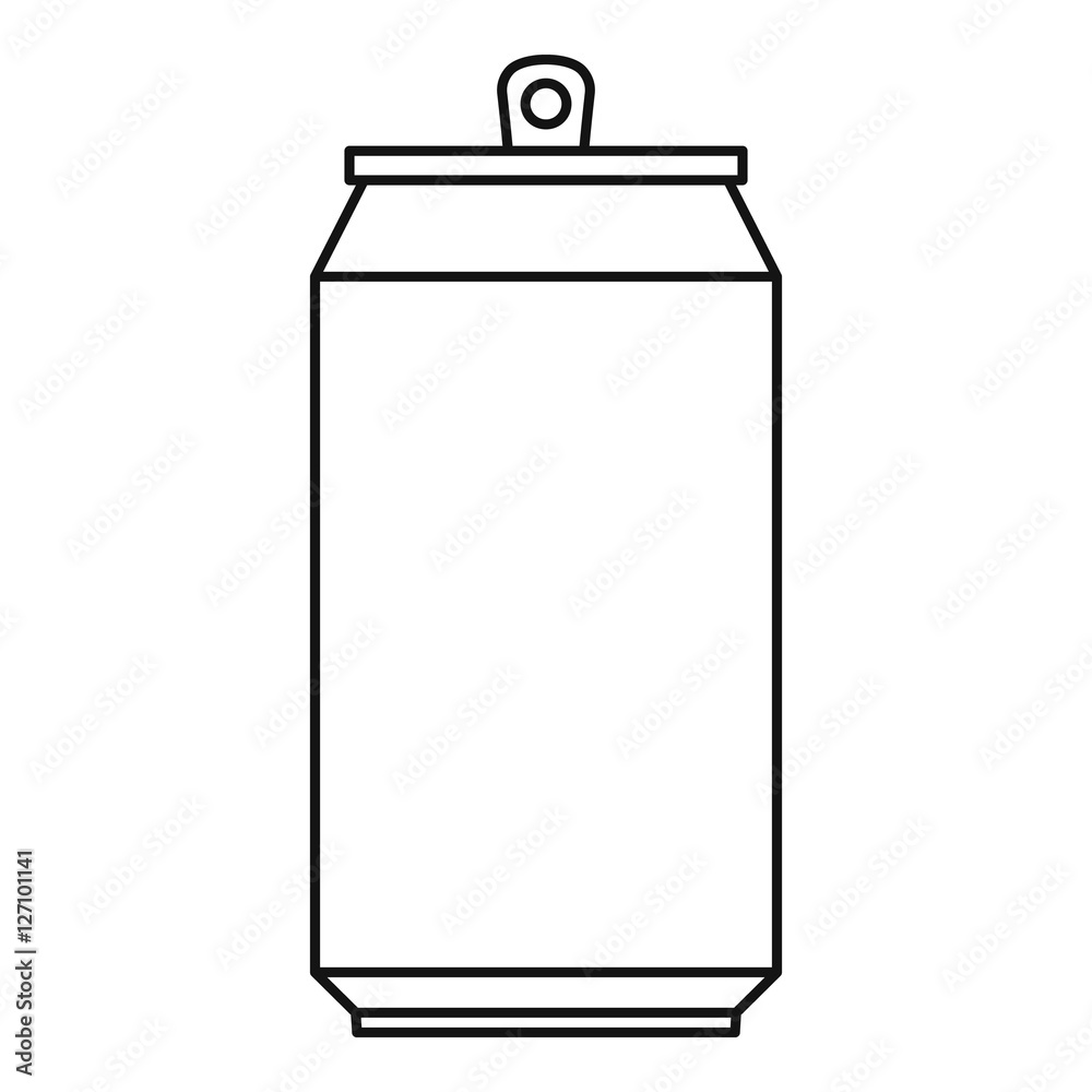 Can icon. Outline illustration of can vector icon for web Stock 벡터 ...