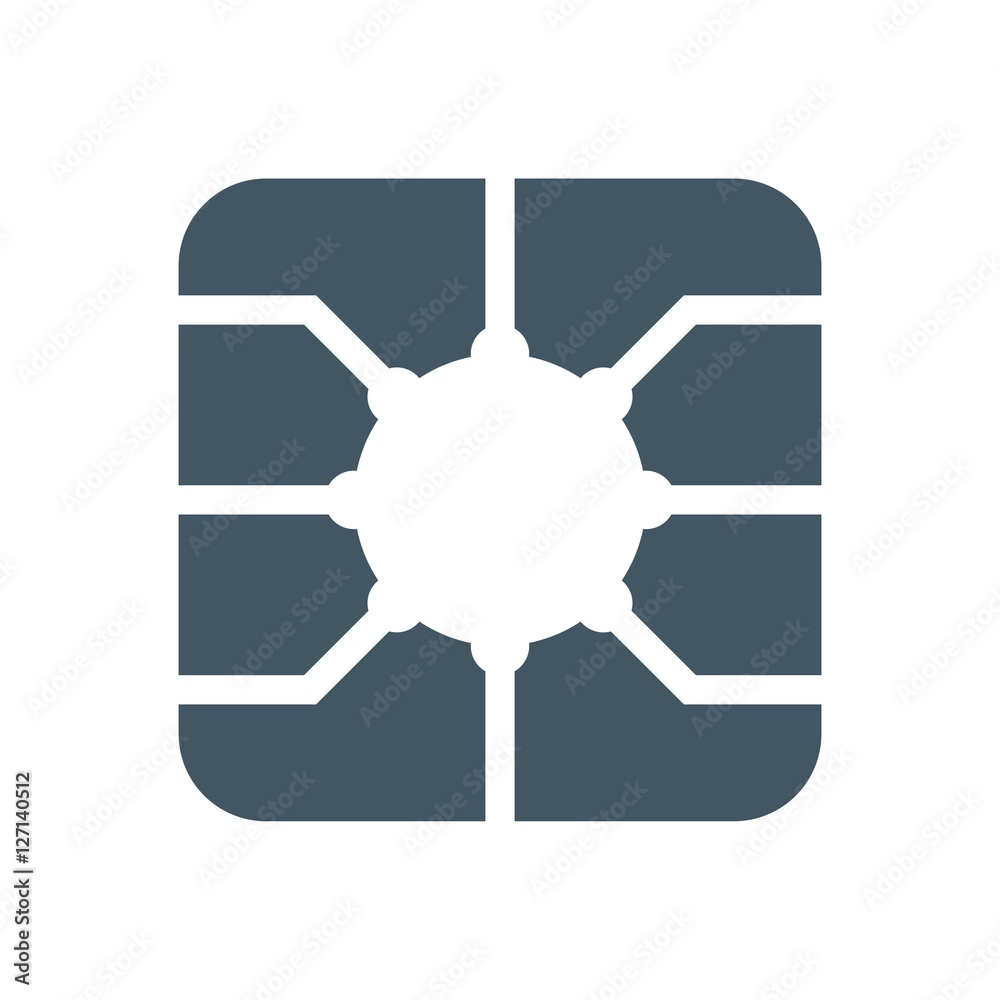 Technology logo design, chip logo design Stock Vector | Adobe Stock