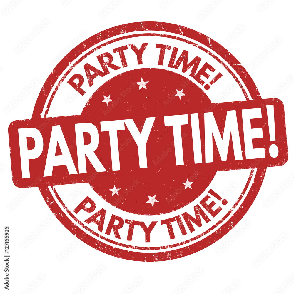 Party time sign or stamp Stock Vector | Adobe Stock