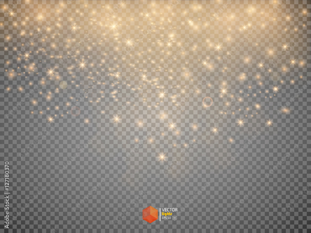 Star Effects. Stardust on a transparent background. Falling Star ...