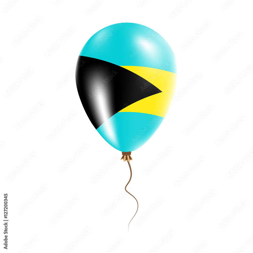 Bahamas balloon with flag. Bright Air Ballon in the Country National ...