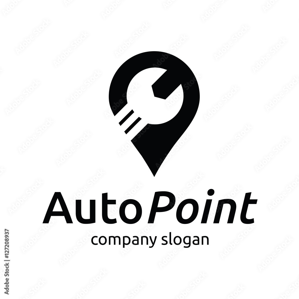 Auto Point logo, Car services logo template. Stock Vector | Adobe Stock