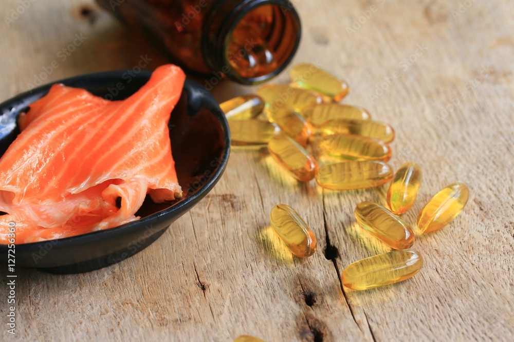 fish oil capsules Stock Photo | Adobe Stock
