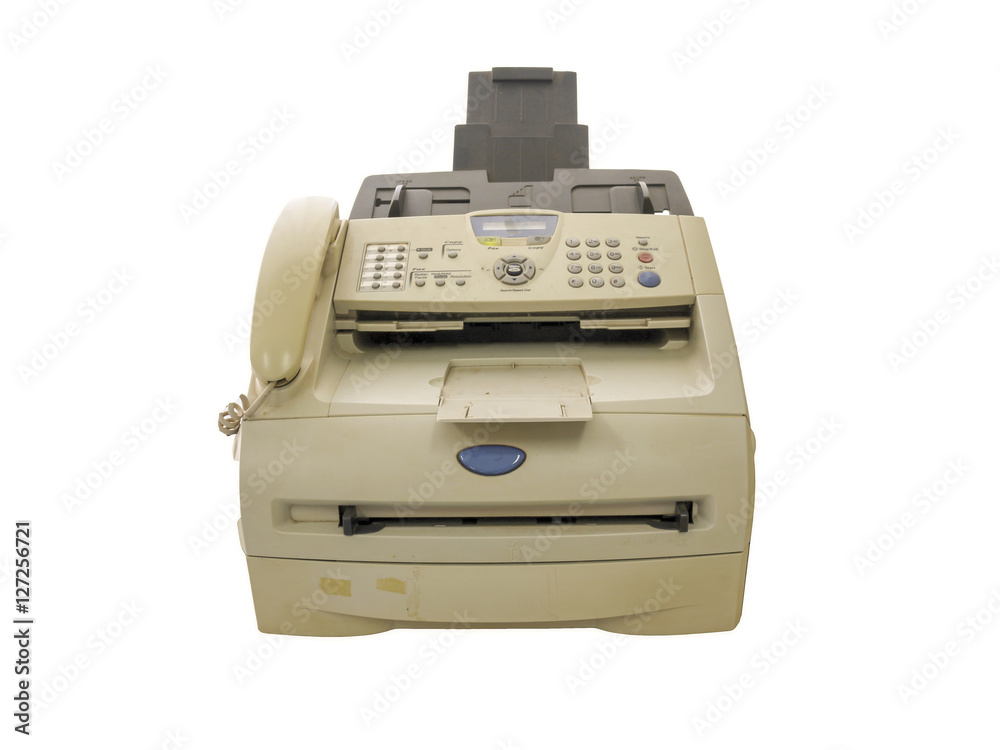 Fax machine, office equipment foto de Stock | Adobe Stock