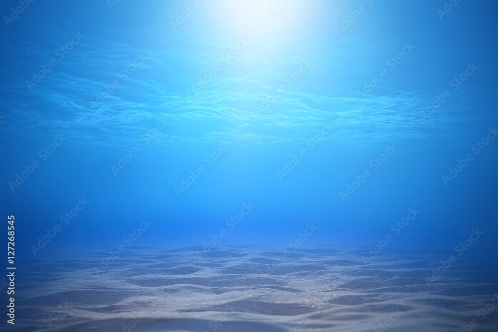 Deep blue sea or ocean underwater background. Stock Photo | Adobe Stock