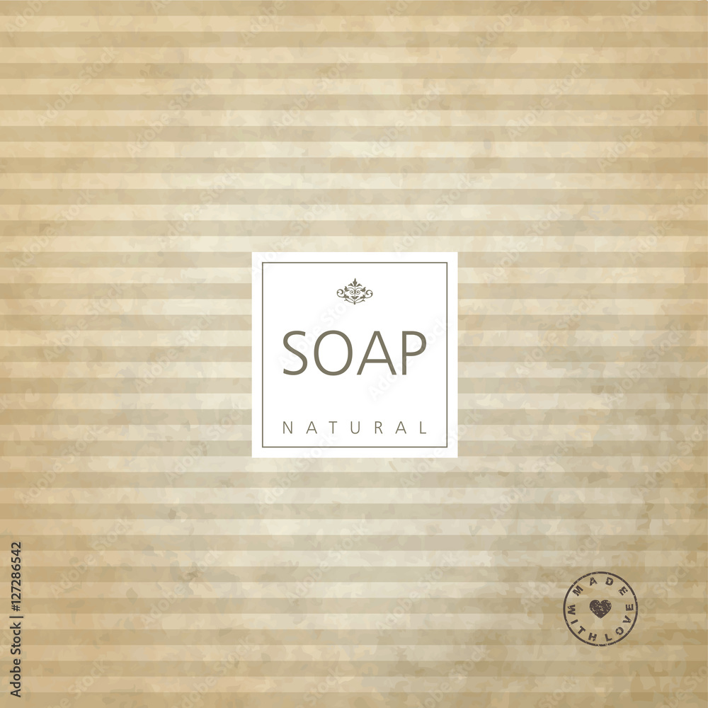 Background for natural handmade soap. Stock Vector | Adobe Stock