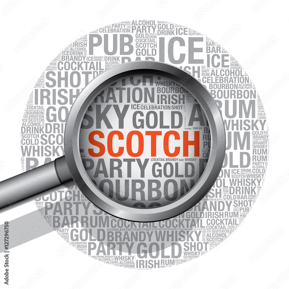 Scotch word cloud concept vector illustration Stock Vector | Adobe Stock