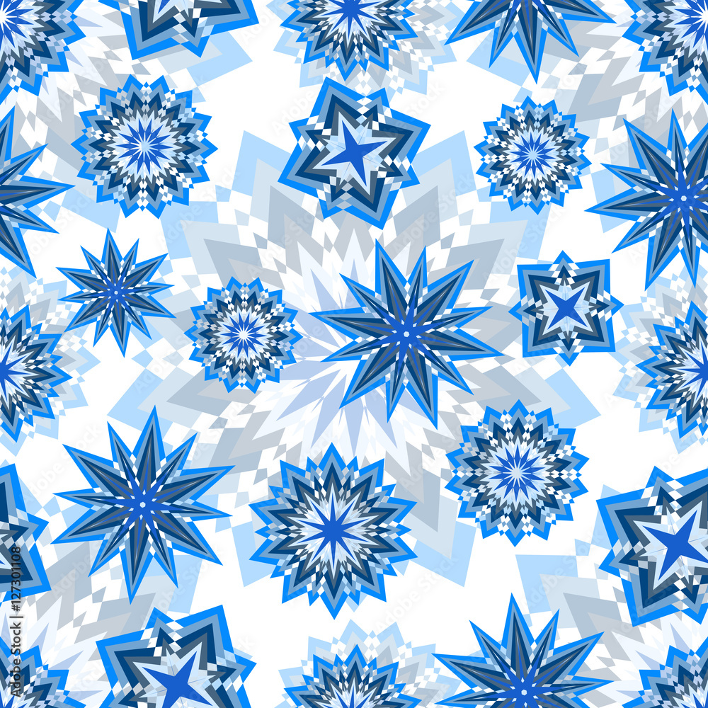 Seamless repeating pattern of abstract stars.Vector vector de Stock ...
