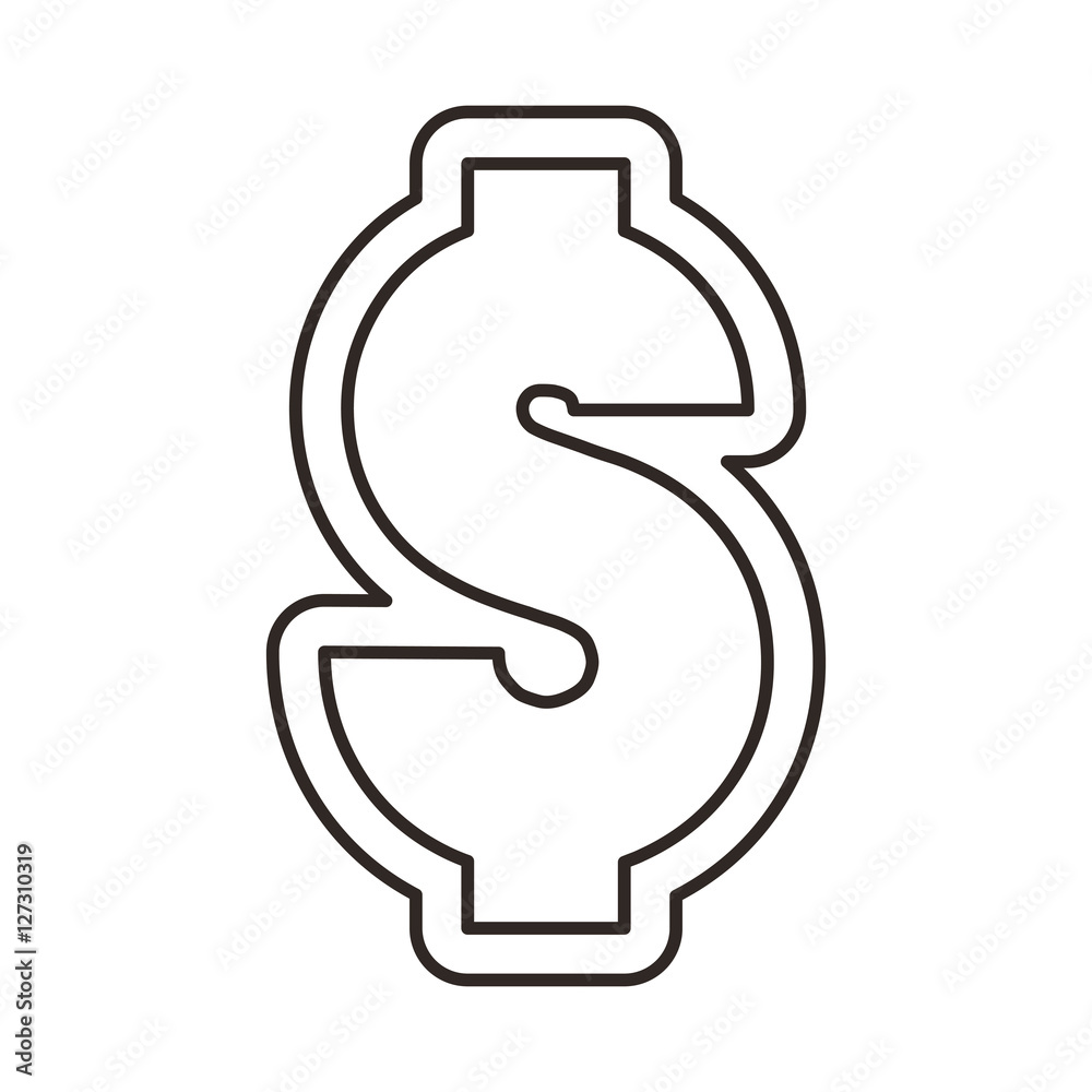 money symbol isolated icon vector illustration design Stock Vector ...
