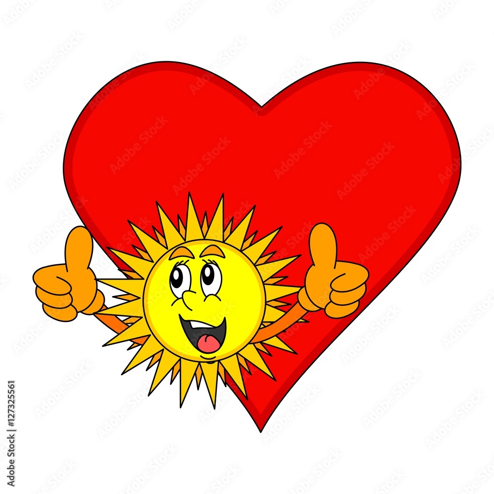 Smiling Sun Thumbs Up