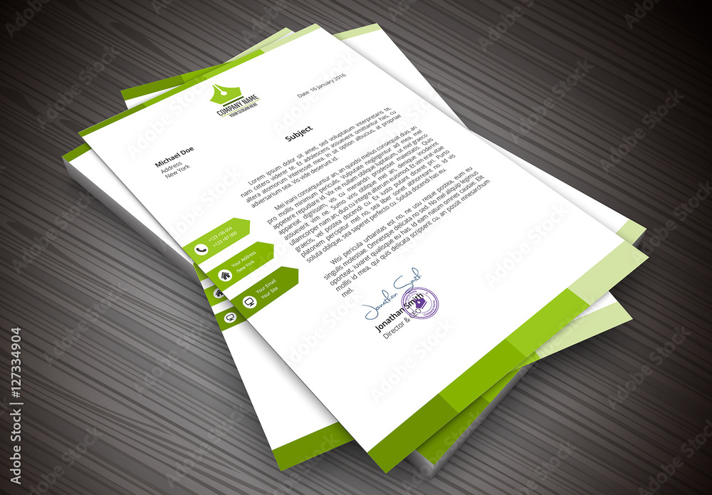 Green Header/Footer/Sidebar Element Letterhead Layout Stock 템플릿 | Adobe ... Green Header/Footer/Sidebar Element Letterhead Layout Stock 템플릿 | Adobe ...