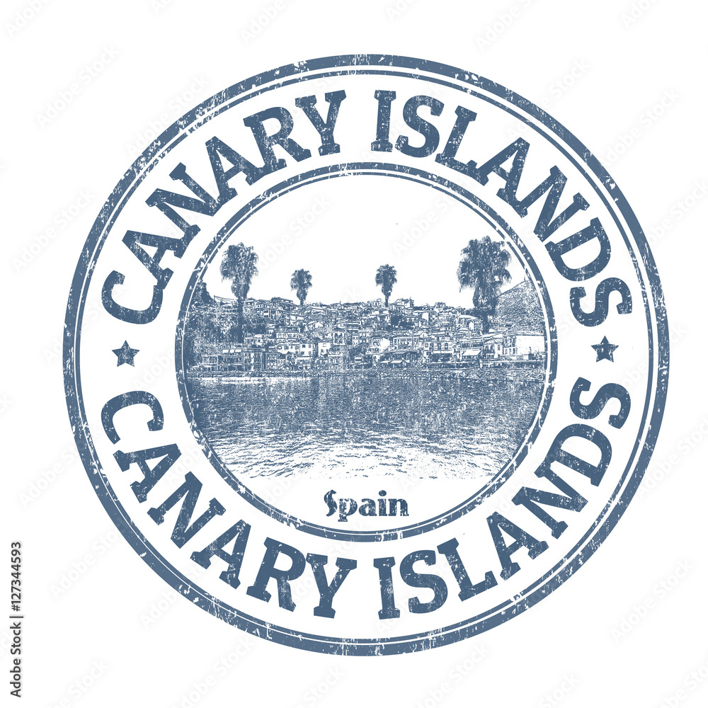 Canary Islands sign or stamp Stock Vector | Adobe Stock