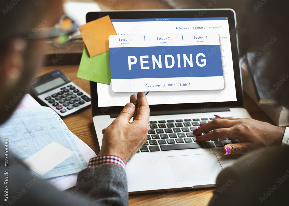 Pending Entry Waiting Approved Reject Concept Stock Photo | Adobe Stock