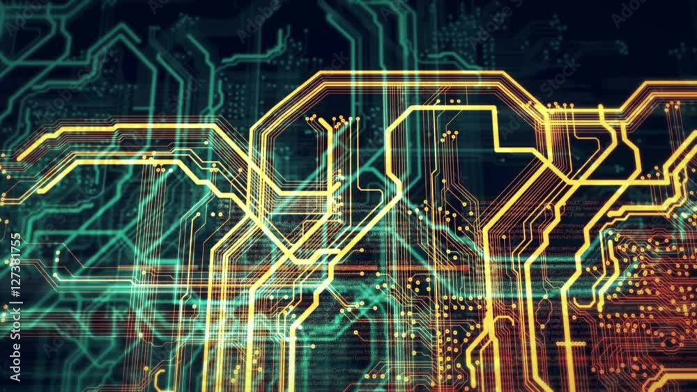 Technology background/Technology background of the abstract computer ...