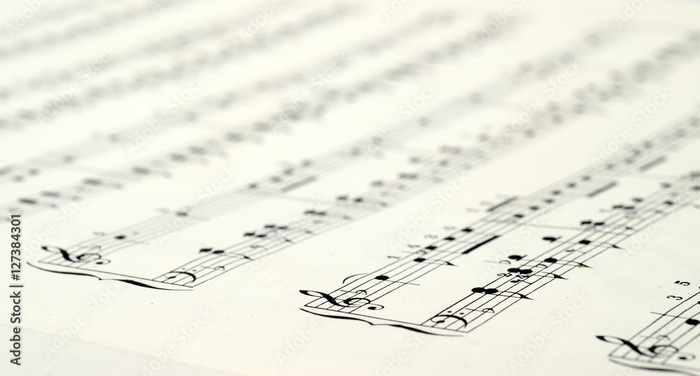 Music score background Photos | Adobe Stock