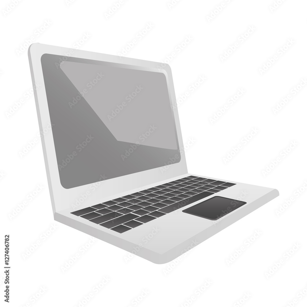 laptop sideview icon image vector illustration design Stock Vector ...