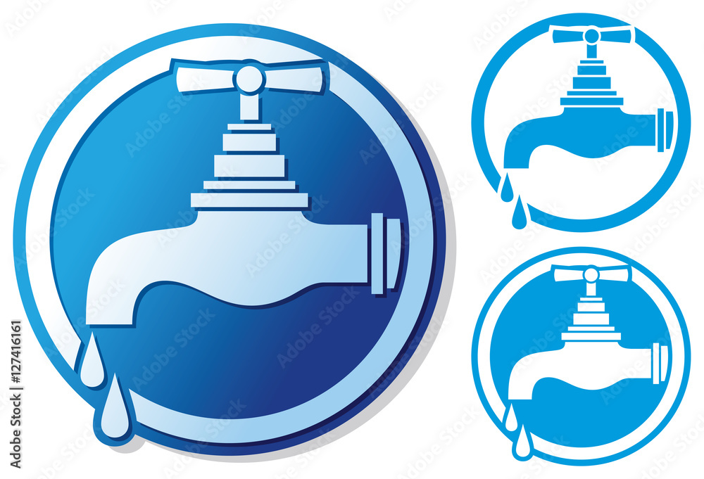 water tap symbol Stock Vector | Adobe Stock