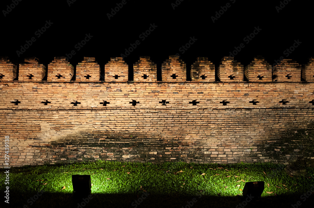 Old Brick Building At Night