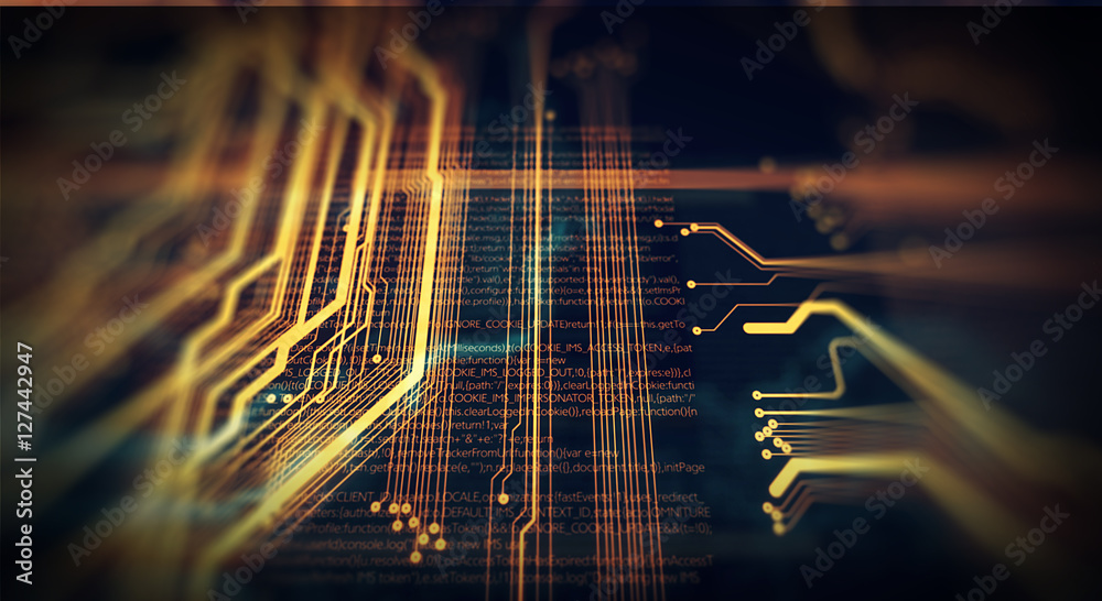 Technology background/Technology background of the abstract computer ...