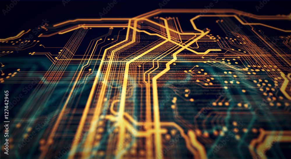 Technology background/Technology background of the abstract computer ...