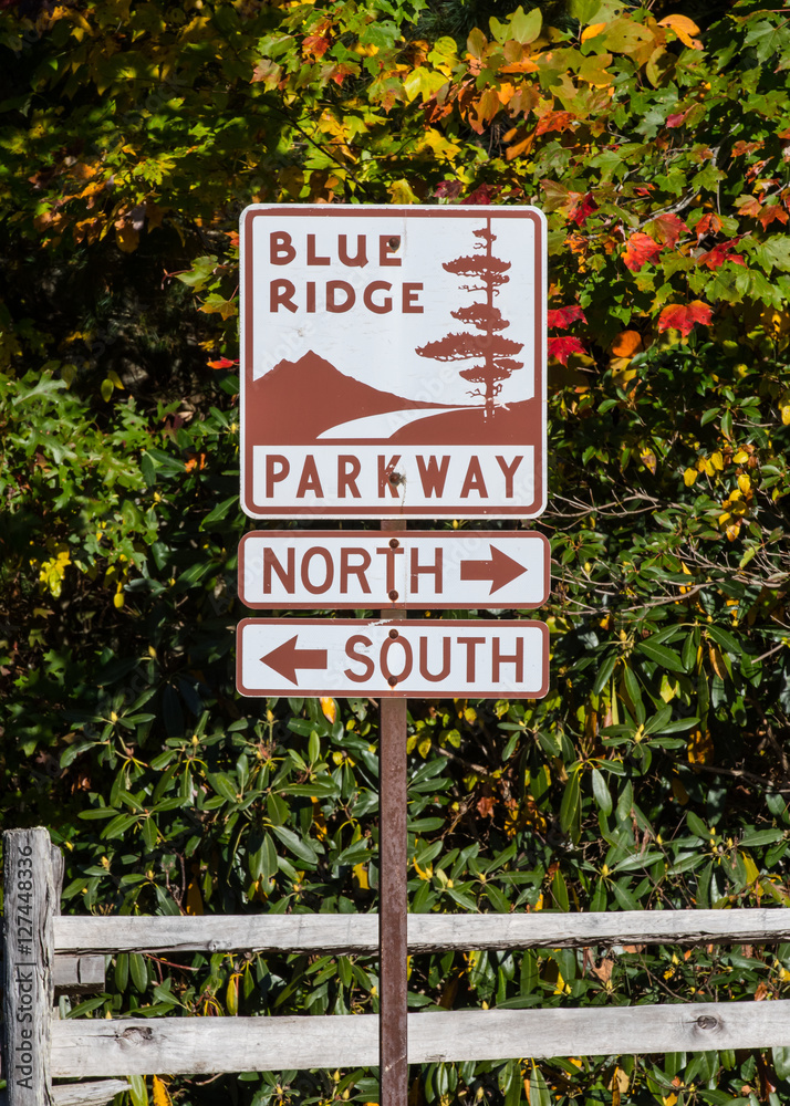 Parkway Directional Sign Stock Photo | Adobe Stock