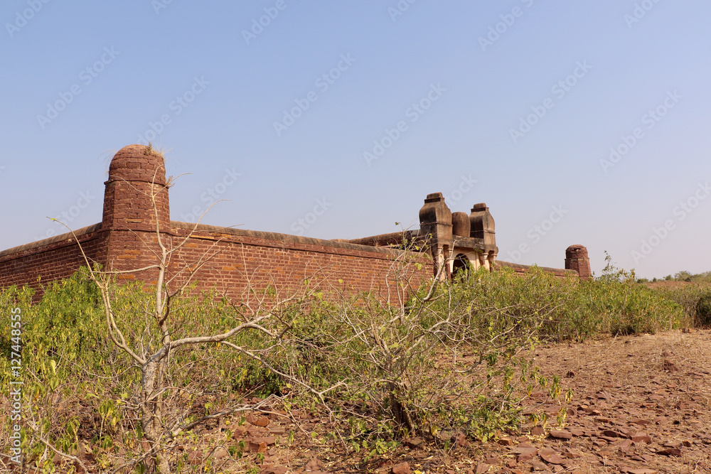 Ruins of thousand years old Narwar Fort, Shivpuri, India lies at a ...