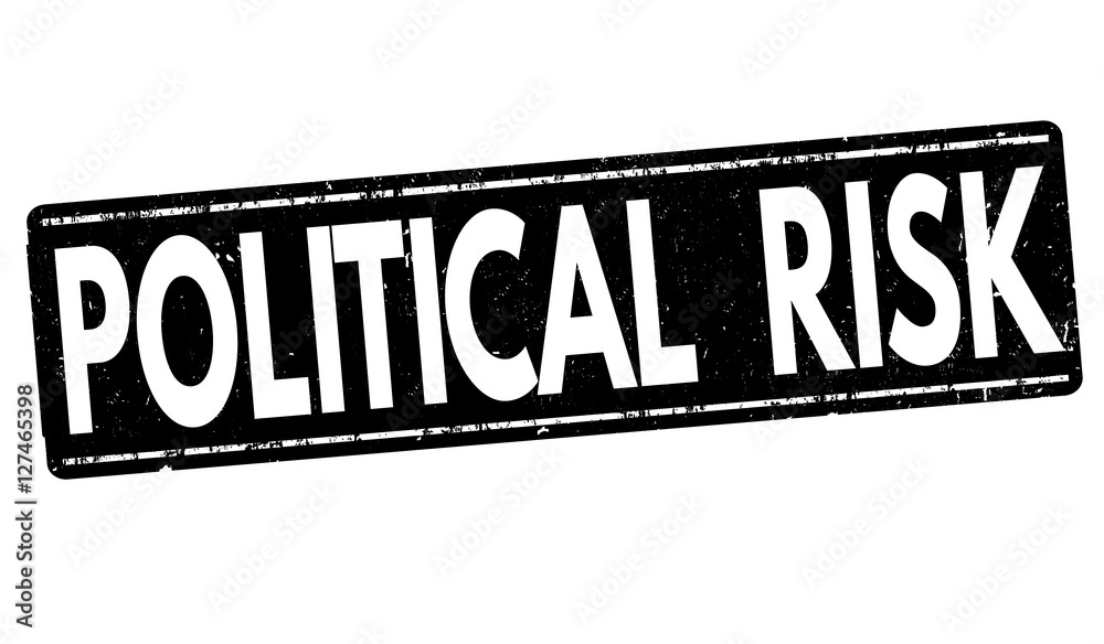 Political risk sign or stamp Stock-Vektorgrafik | Adobe Stock