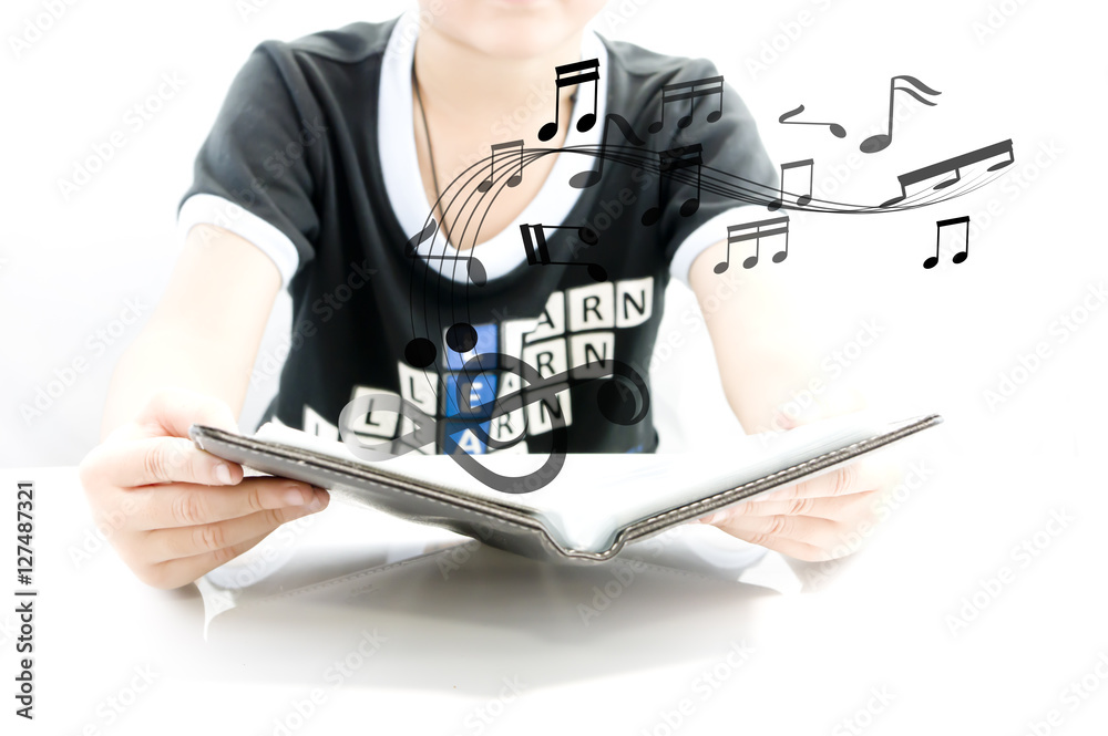 Open Music Book Stock Photo | Adobe Stock