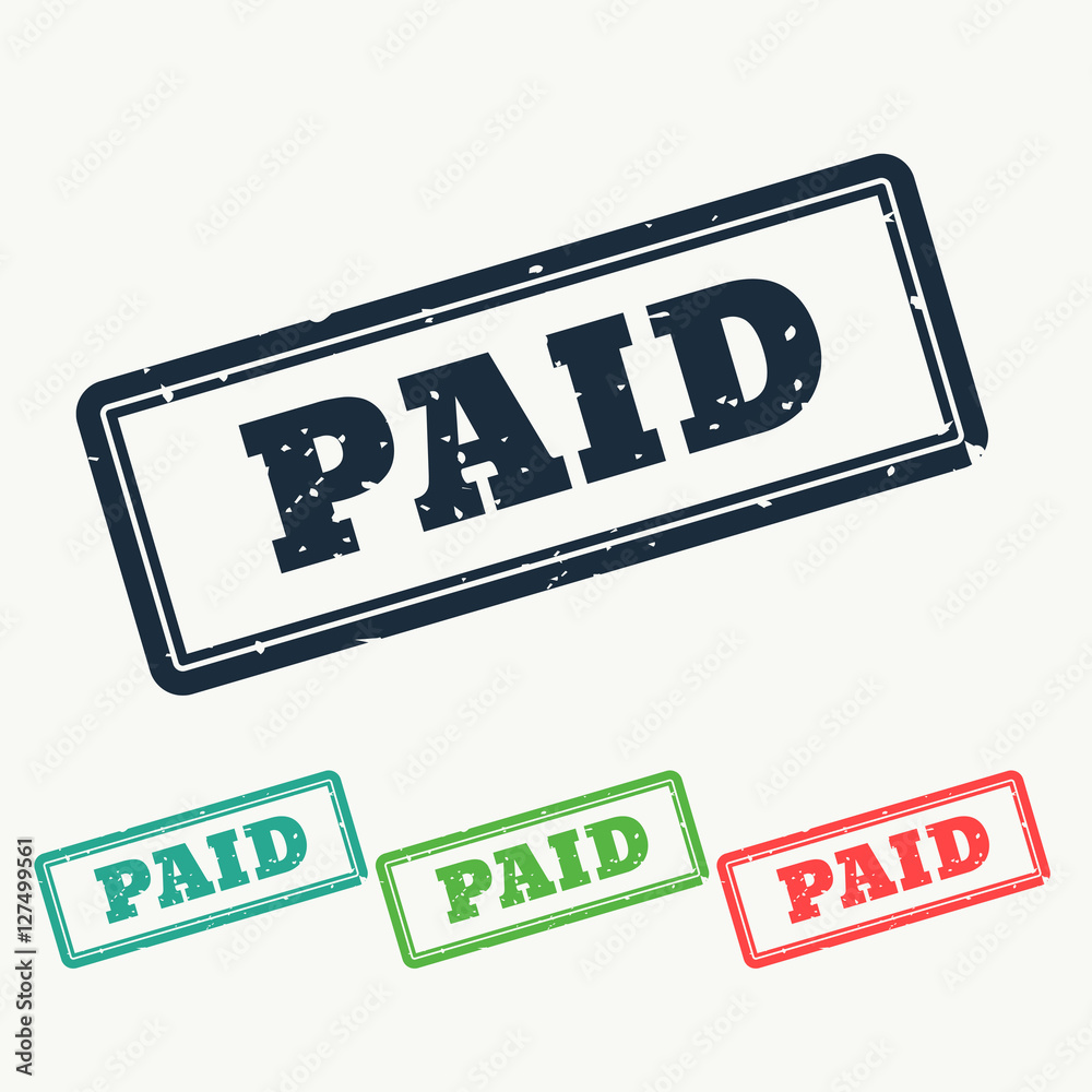Paid Stamp Image Adobe