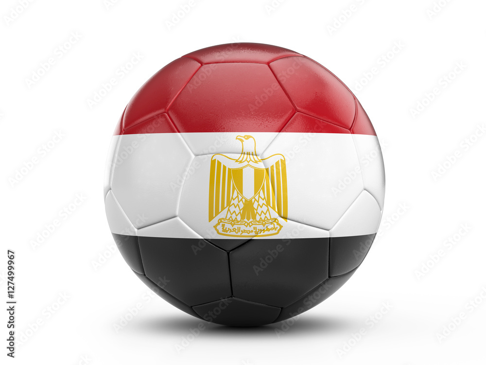 Soccer ball Egypt flag Stock Photo | Adobe Stock