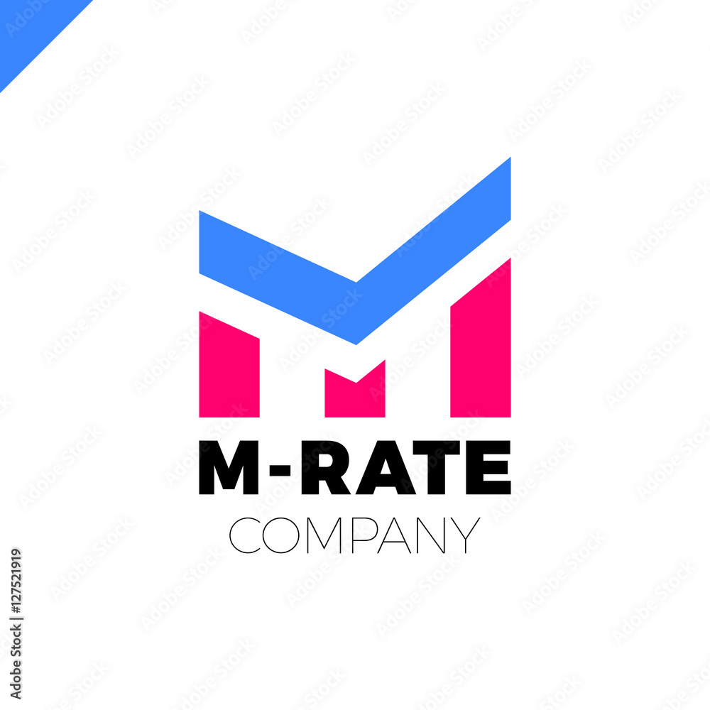 Letter M logo or MM initials two modern monogram symbol, verify ...