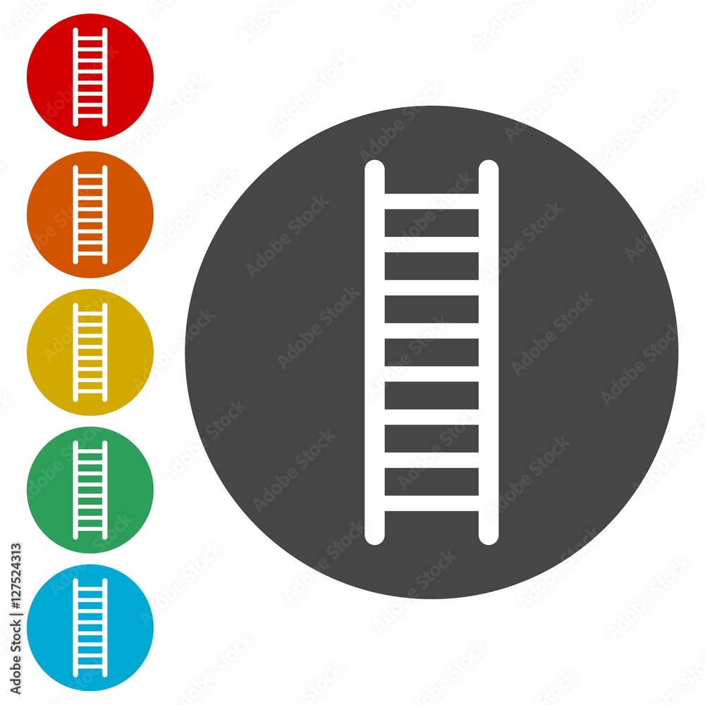 Ladder icons set vector de Stock | Adobe Stock