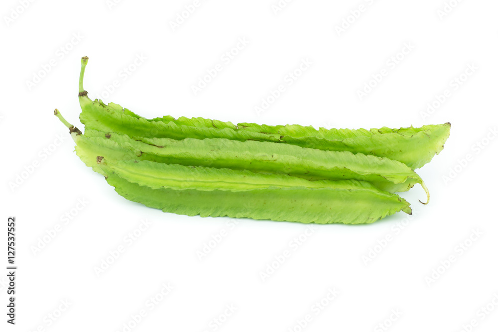 Young Winged Beans,Psophocarpus tetragonolobus Linn isolated on Stock ...