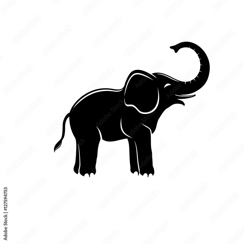 Elephant sign. Stock Vector | Adobe Stock