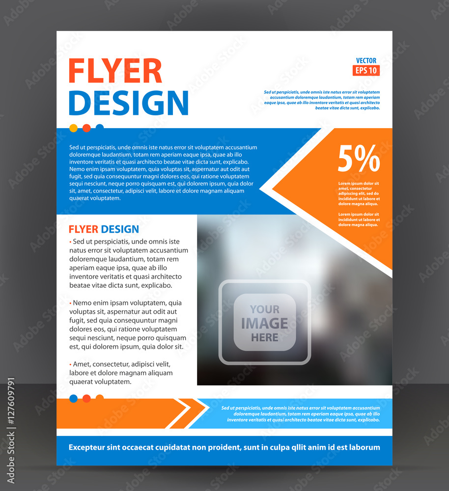 Abstract flyer, brochure, cover layout design print template, pamphlet ...